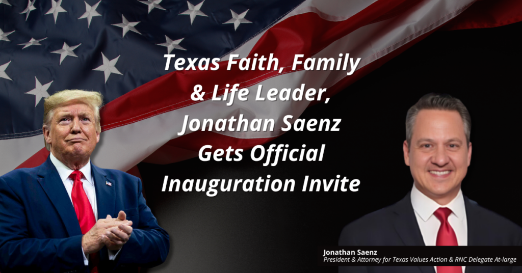 Release: Texas Faith, Family & Life Leader, Jonathan Saenz Gets ...